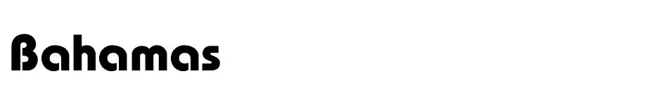 Bahamas free font