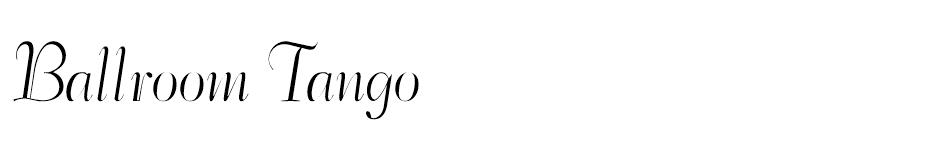 Ballroom Tango free font