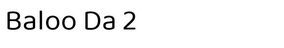 Baloo Da 2 free font