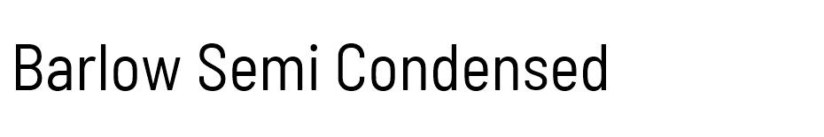 Barlow Semi Condensed free font