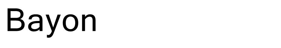 Bayon free font