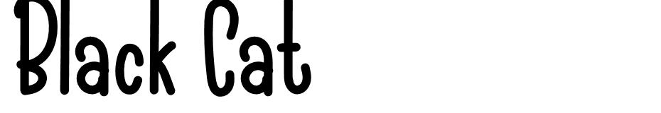 Black Cat free font