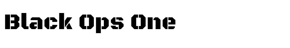 Black Ops One Font free font