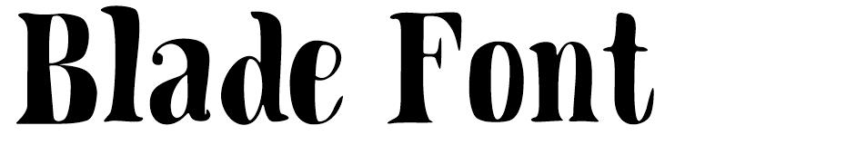 Blade free font
