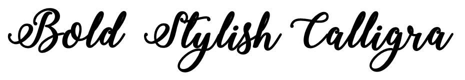 Bold & Stylish Calligraphy free font