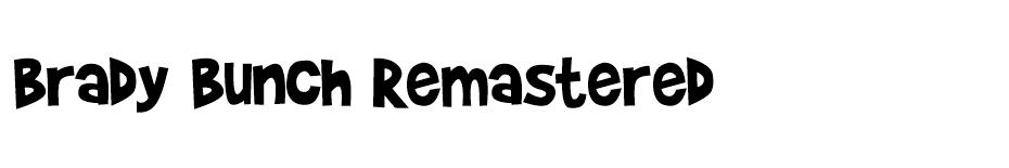 Brady Bunch Remastered free font