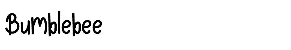 Bumblebee free font