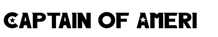 Captain of America free font