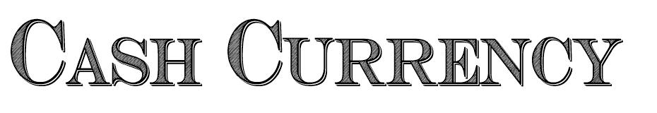 Cash Currency free font
