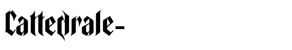 Cattedrale free font