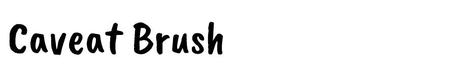 Caveat Brush Font free font