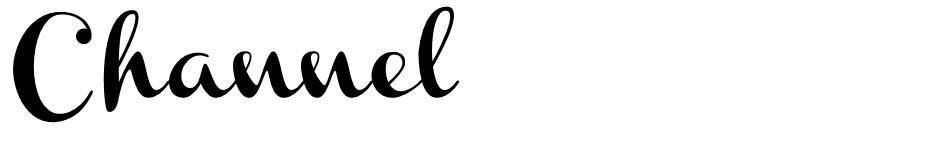 Channel free font