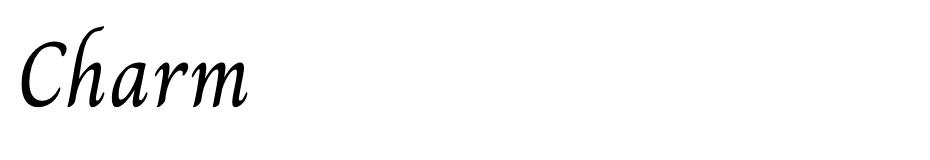 Charm free font