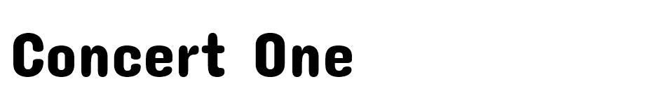 Concert One free font