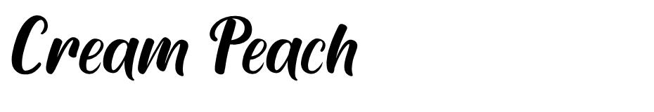 Cream Peach free font