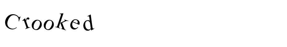 Crooked free font