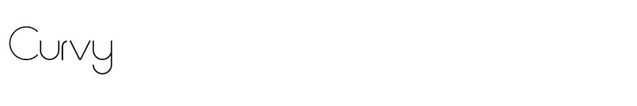 Curvy free font