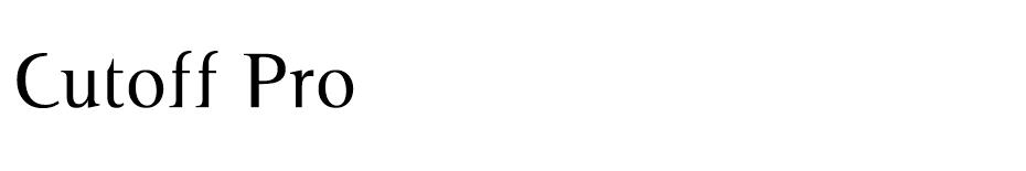 Cutoff free font