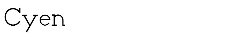 Cyen free font