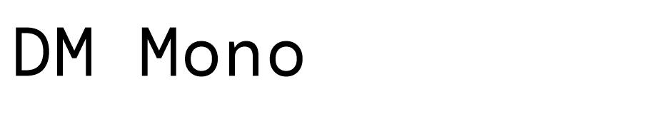 DM Mono free font