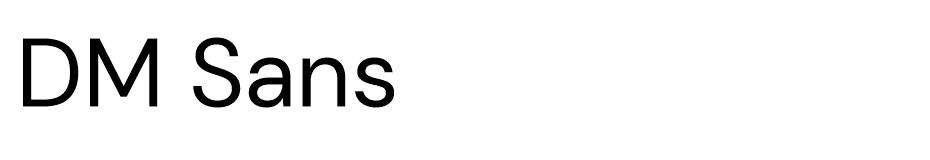 DM Sans free font