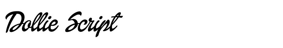 Dollie Script free font