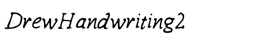 Drew Handwriting free font