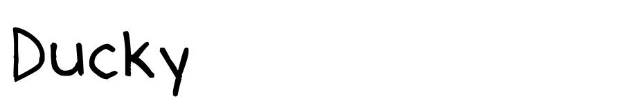 Ducky free font