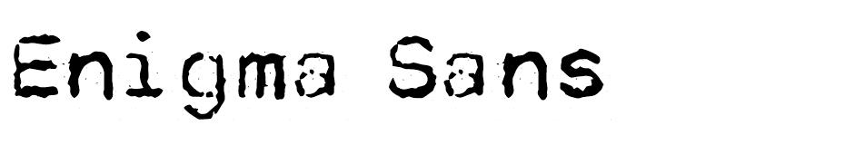 Enigma Font free font