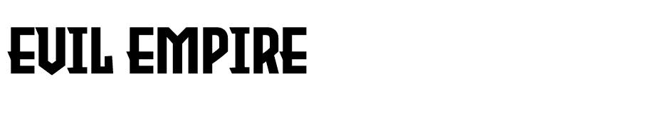 Evil Empire free font