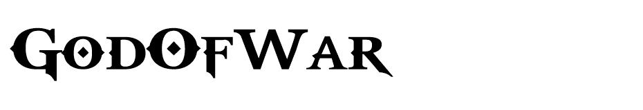 God Of War free font