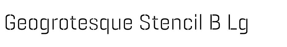 Geogrotesque free font