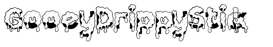 Gooey Drippy Sticky free font