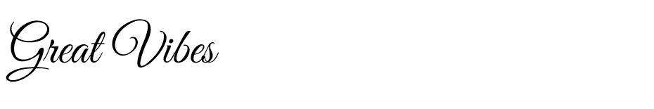 Great Vibes free font