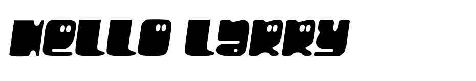 Hello Larry free font