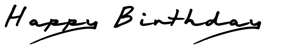 Happy Birthday free font