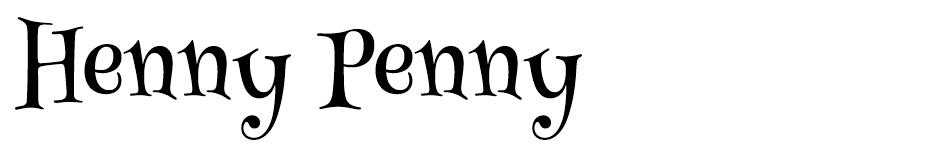 Henny Penny free font
