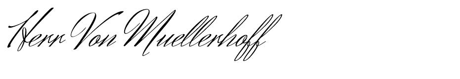 Herr Von Muellerhoff free font