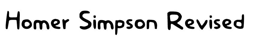 Homer Simpson free font