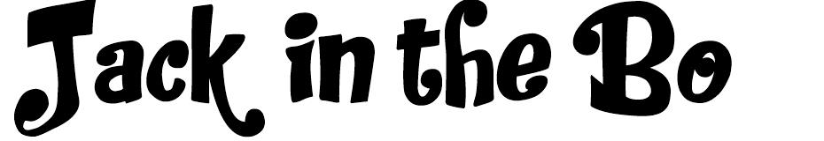 Jack in the Box free font