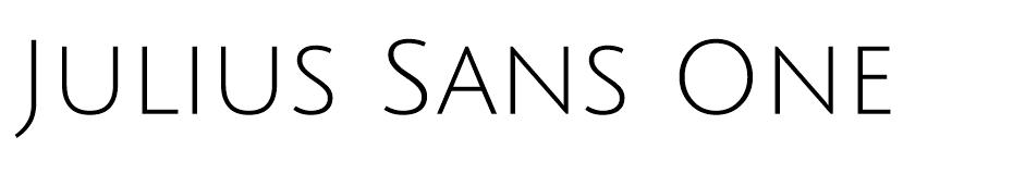 Julius Sans One free font