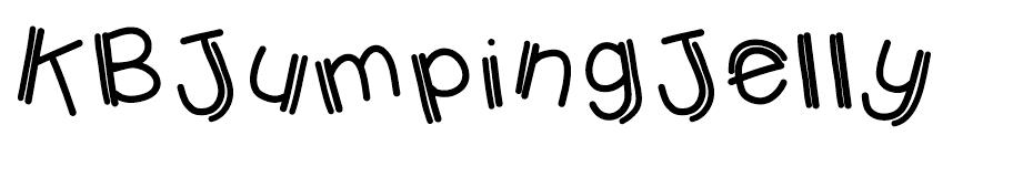KB Jumping Jelly beans free font