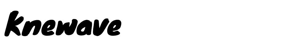 Knewave free font