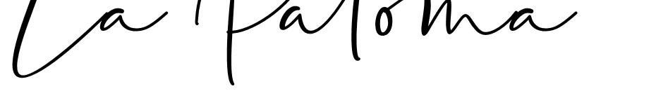 La Paloma free font