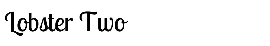 Lobster Two free font