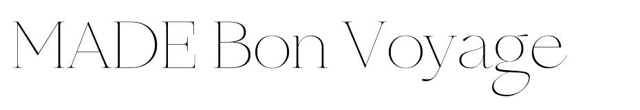 MADE Bon Voyage free font