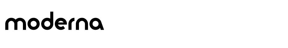 MODERNA free font