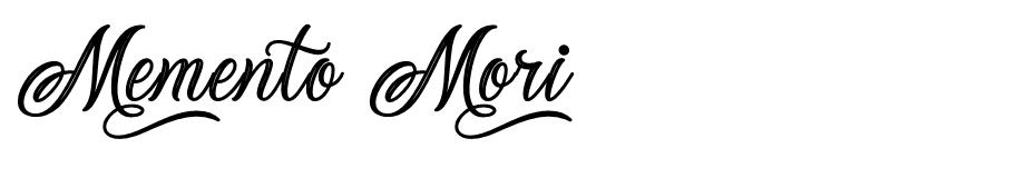 Memento Mori free font