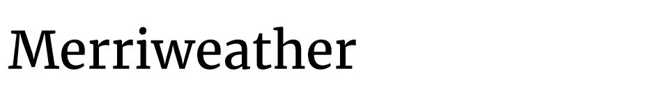 Merriweather free font