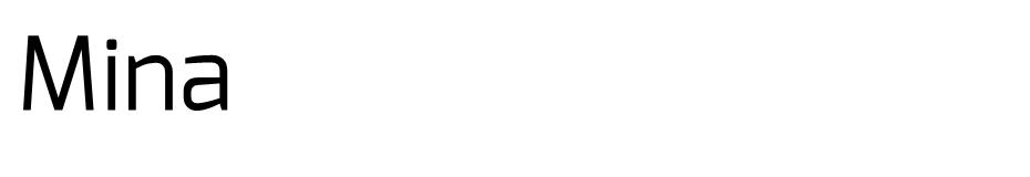 Mina free font